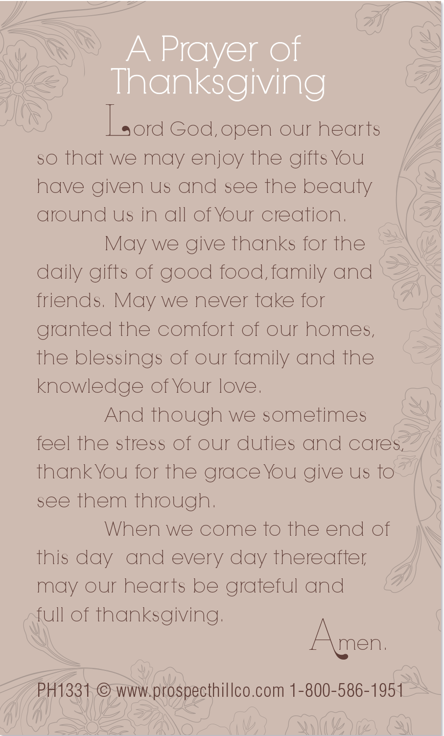 Thanksgiving Prayer Card web – BACK – Prospect Hill Co.