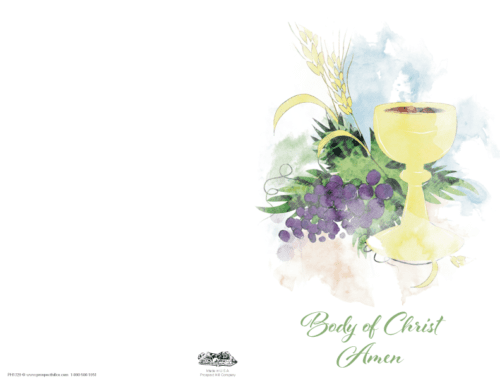 First Communion Program Cover – Prospect Hill Co.