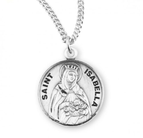 Saint Isabella Sterling Silver Patron Saint Medal – Prospect Hill Co.