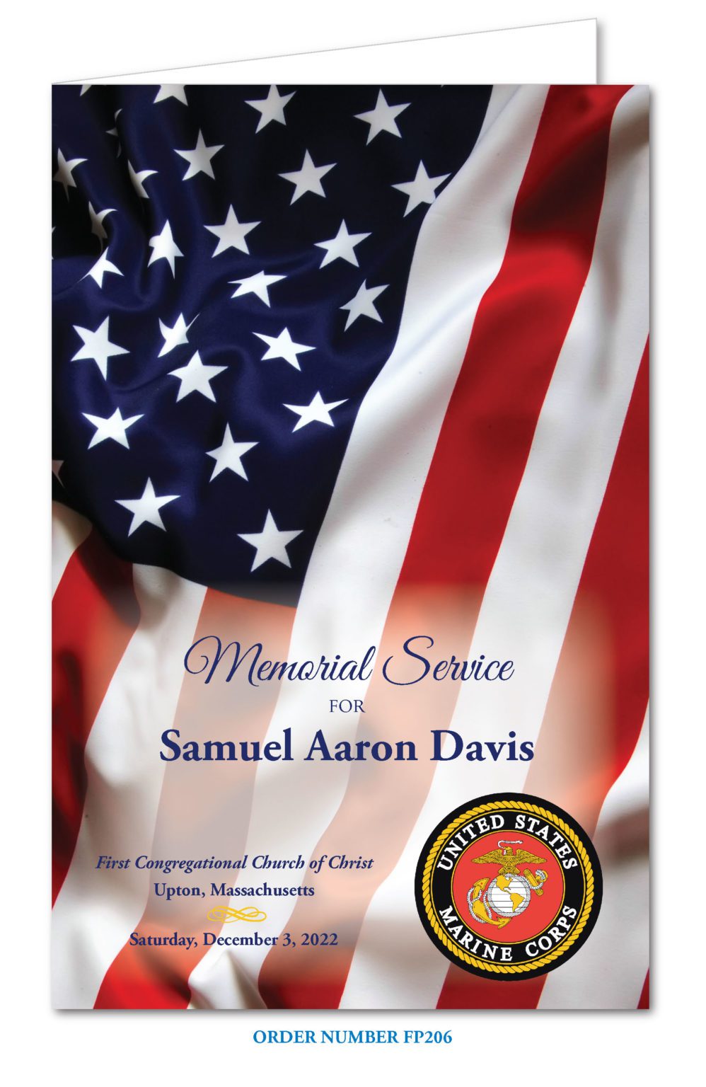 Funeral Program/ Memorial Service Program 6 – Prospect Hill Co.